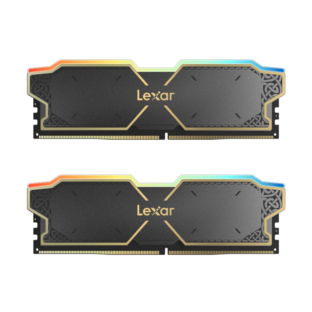 RAM DDR5(6000) 32GB (16GBX2) LEXAR RGB BLACK (LD5U16G60C38AG-RGB)