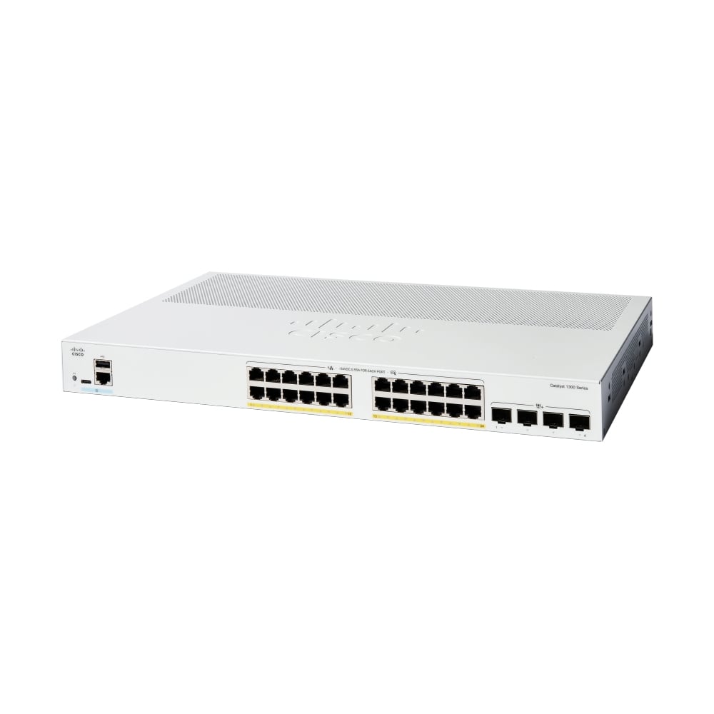Gigabit Switching Hub 24 Port CISCOC1300-24P-4X (17'',+4 SFP)