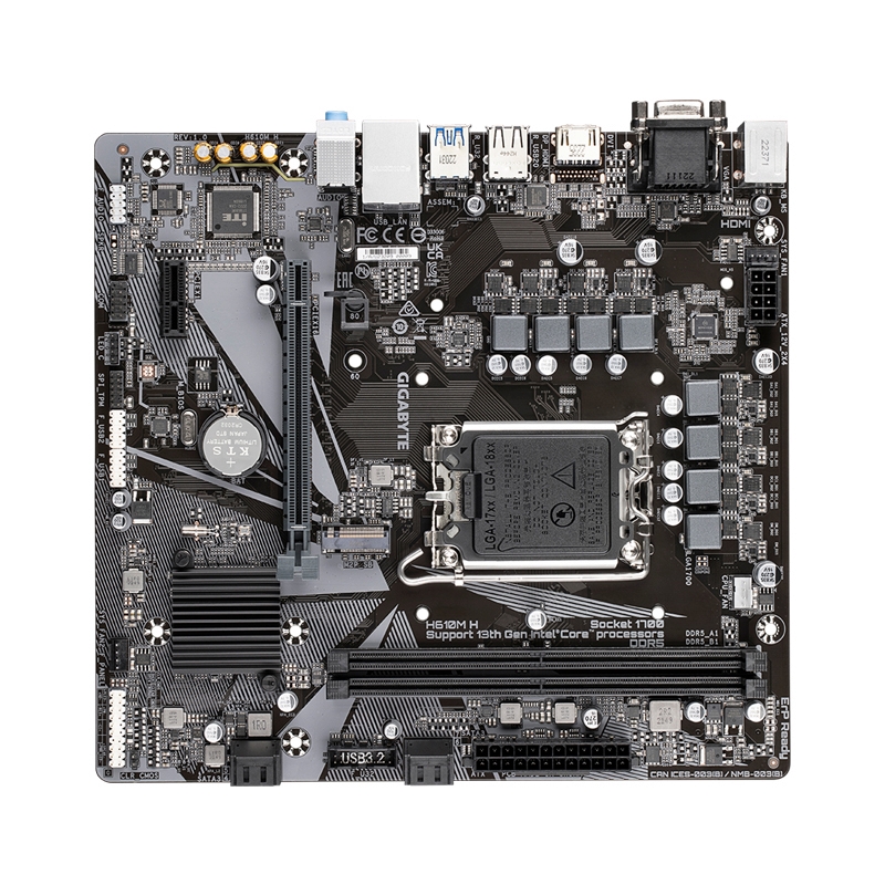 MAINBOARD (1700) GIGABYTE H610M H DDR5 (REV. 1.1)