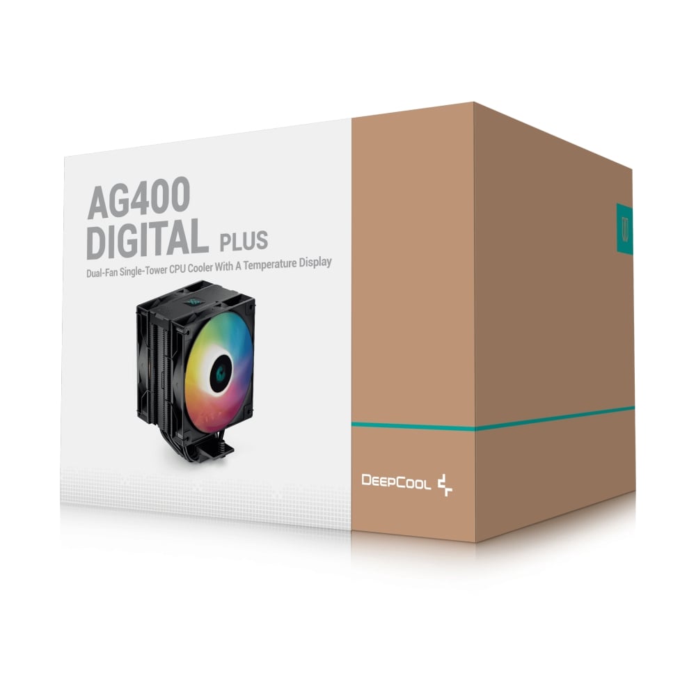 CPU Cooler DEEPCOOL AG400 DIGITAL PLUS (BLACK)