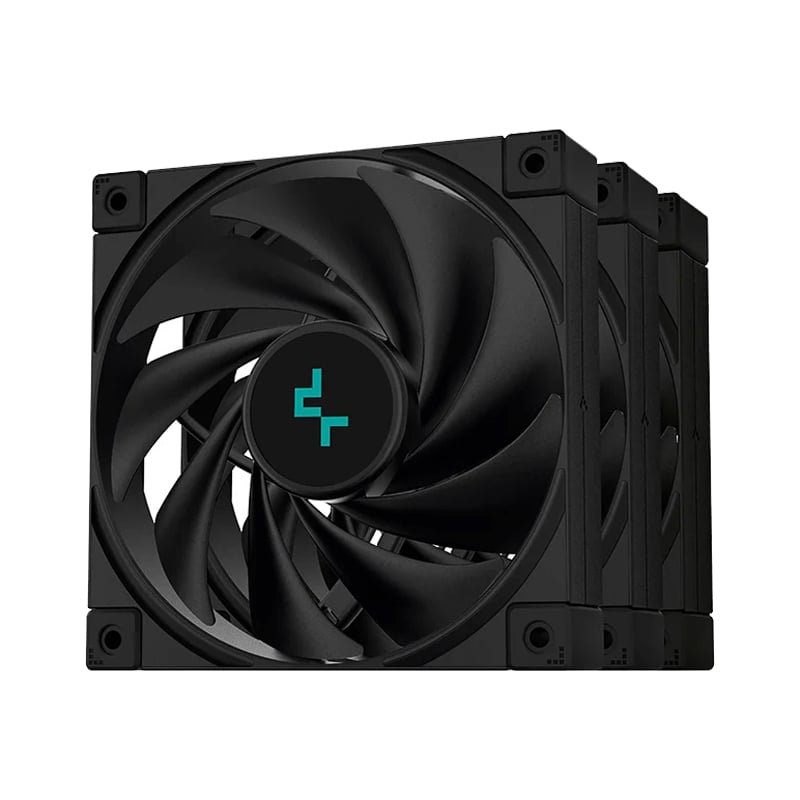 FAN CASE 12CM DEEPCOOL FK120 3IN1 BLACK (PACK3)