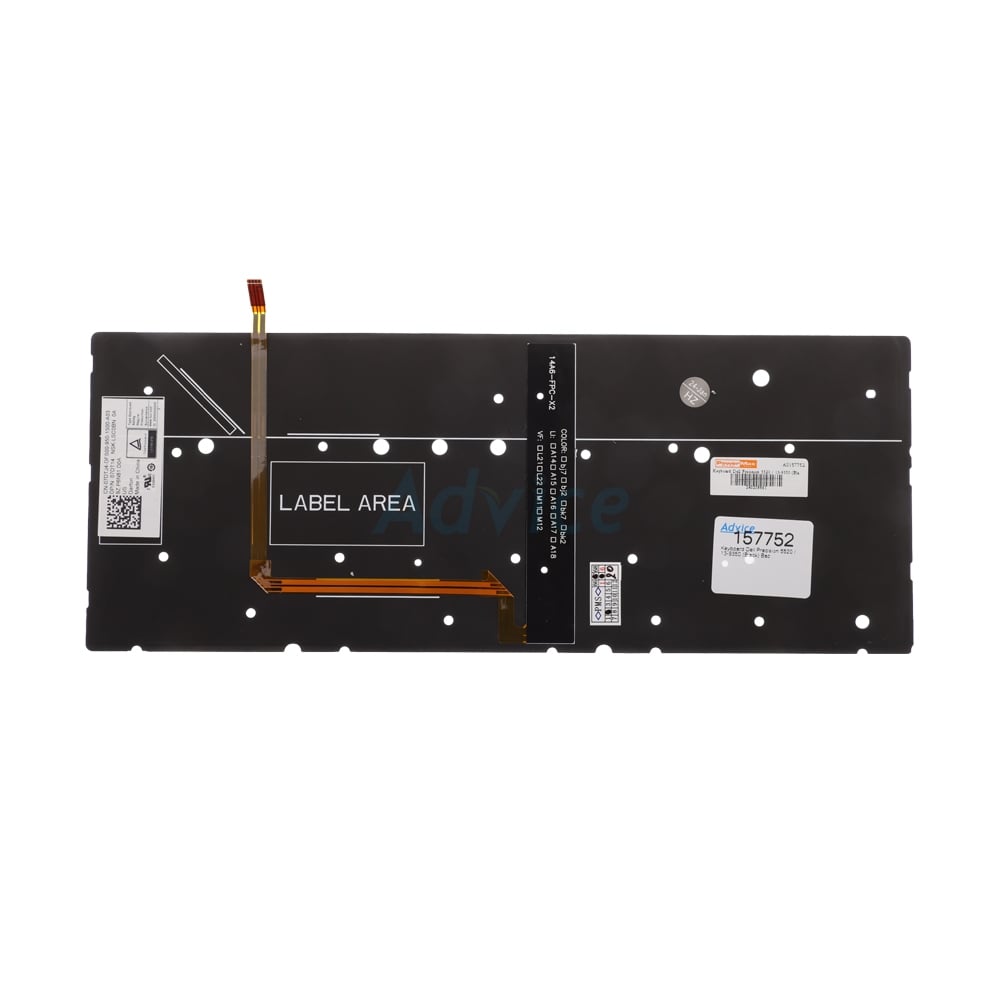 Keyboard Dell Precision 5520 / 13-9350 (Black) Backlit (สกรีนไทย-อังกฤษ ...