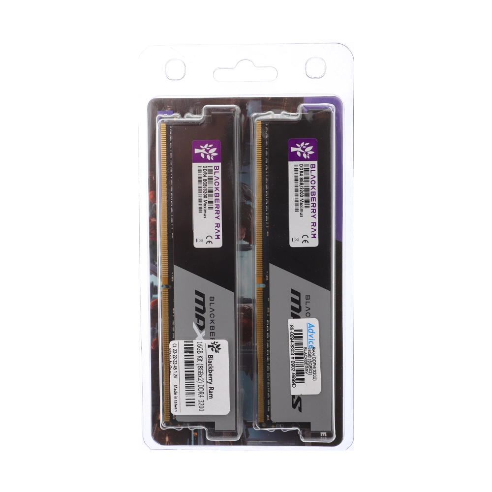 RAM DDR4(3200) 16GB (8GBX2) BLACKBERRY MAXIMUS GRAY