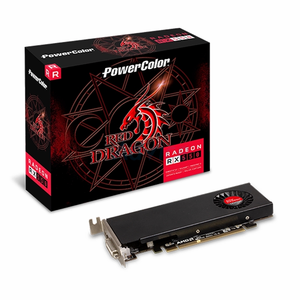 AMD RX 550/2GB POWER COLOR RED DRAGON LOWPROFILE (D5) | Advice จ.ตาก ...