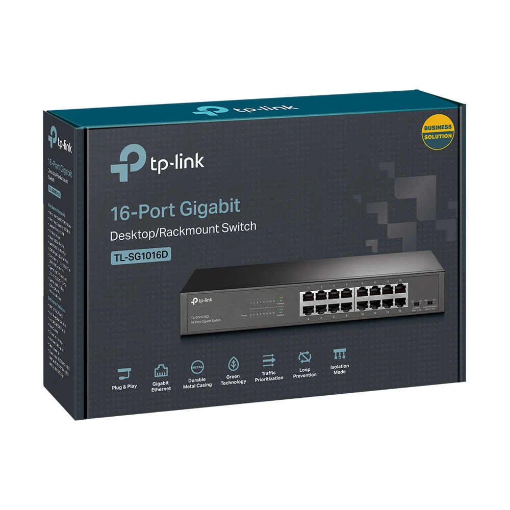 Gigabit Switching Hub 16 Port TP-LINK TL-SG1016D V12 (11)