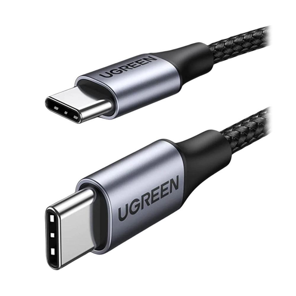 2M Cable Type-C To Type-C UGREEN (Alu,Nylon-70429) Black