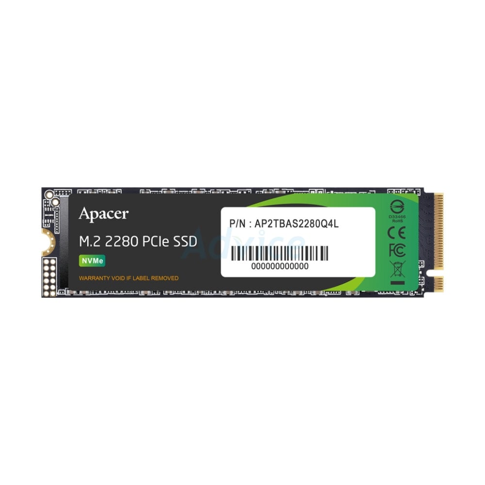 SSD M.2 PCIe 1.TB (5Y) Apacer AS2280Q4L (AP1TBAS2280Q4L-1)