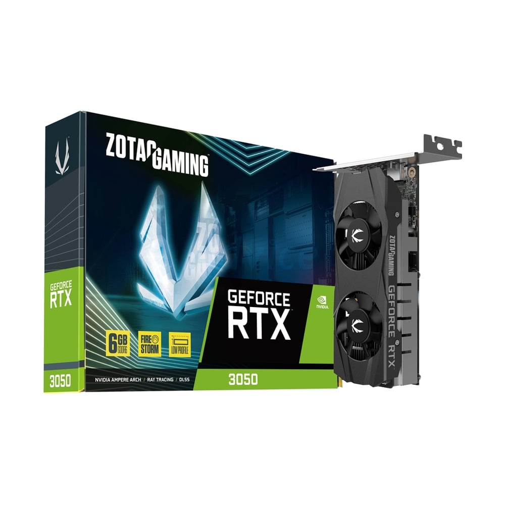 VGA ZOTAC GEFORCE RTX 3050 LOW PROFILE - 6GB GDDR6
