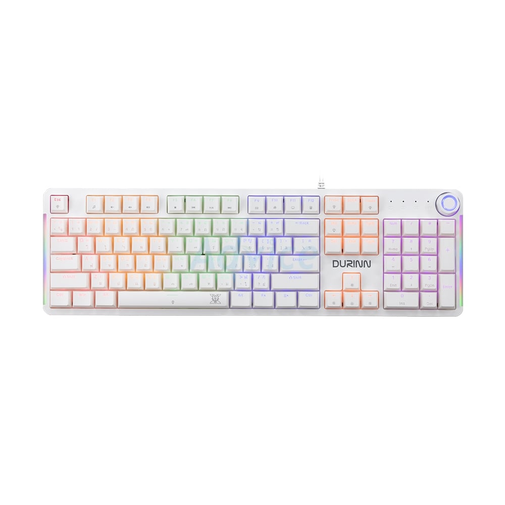 KEYBOARD NUBWO-X DURINN X800 CIY WHITE RED-SWITCH