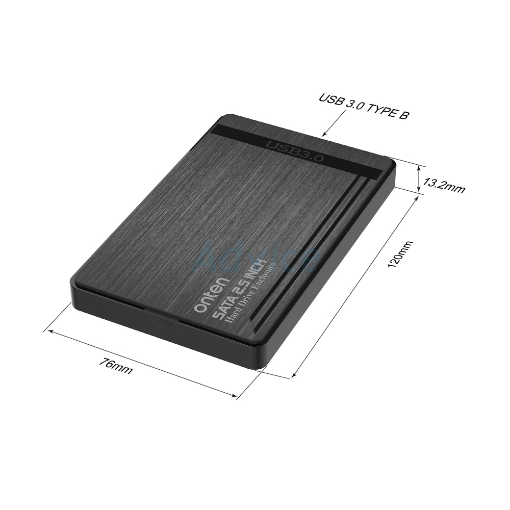 Enclosure 2.5'' SATA v3.0 ONTEN (OTN-UHD1) Black | Advice จ.ตรัง สาขา ...