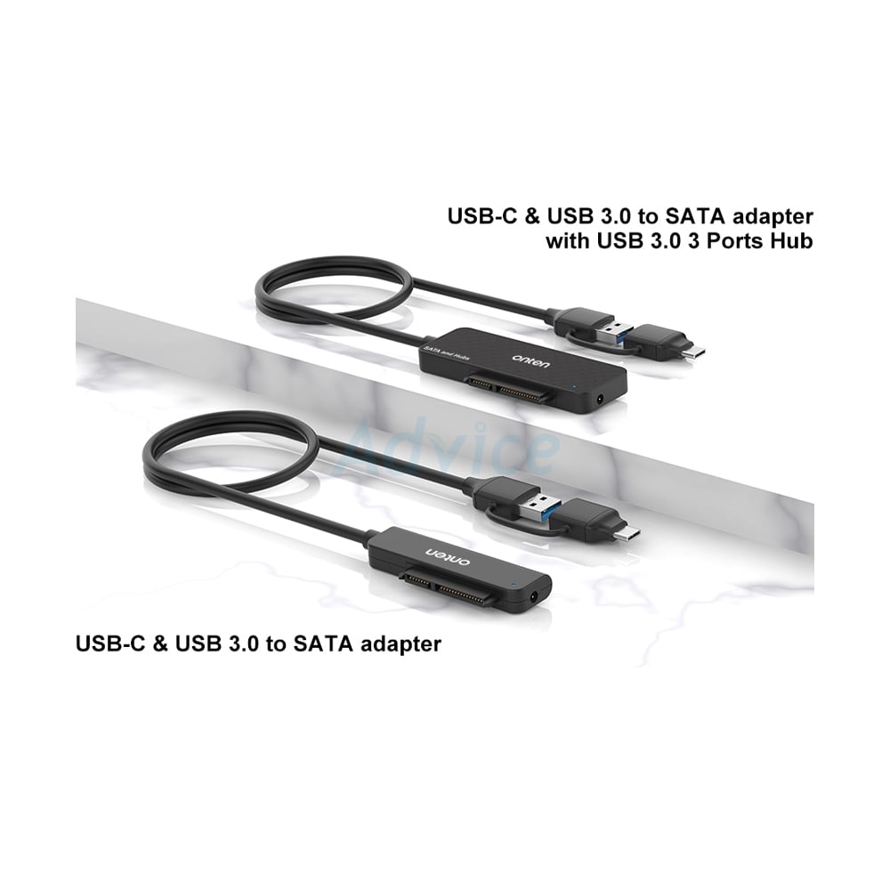 3 Port USB HUB v3.0+Sata Adapter ONTEN (OTN-UCA312)