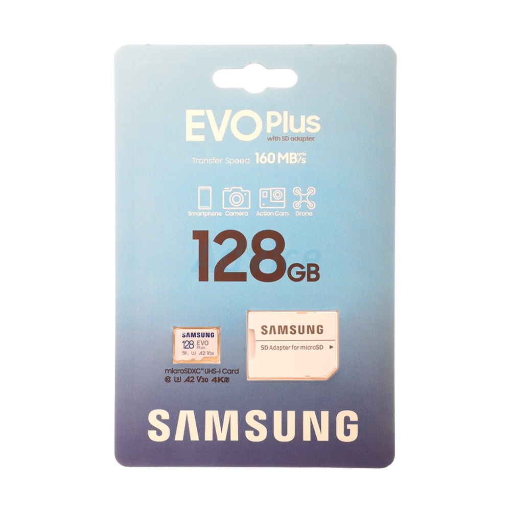 128GB Micro SD Card SAMSUNG Evo Plus MC128KA (U3 160MB/s,)
