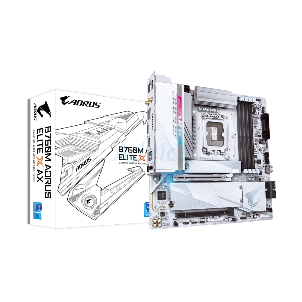 (1700) GIGABYTE B760M AORUS ELITE X AX Rev1.1 (DDR5)
