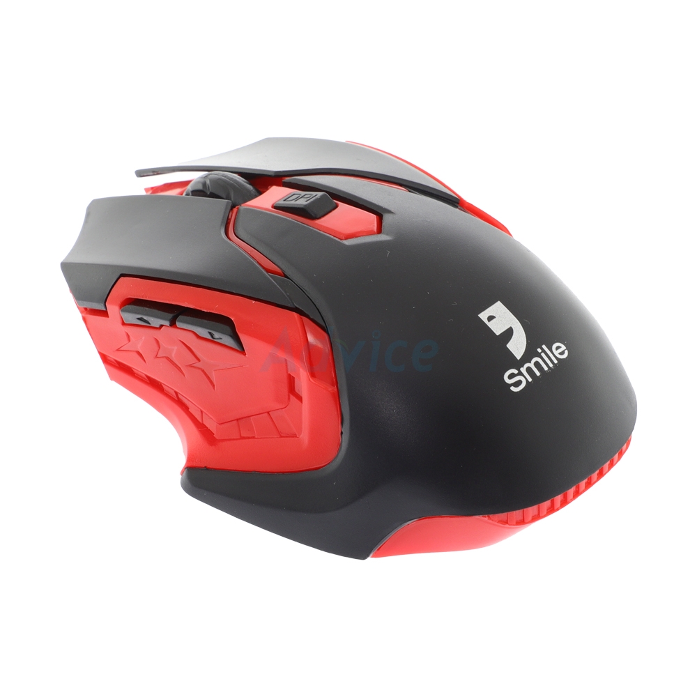 WIRELESS MOUSE SMILE SM820 BLACK/RED