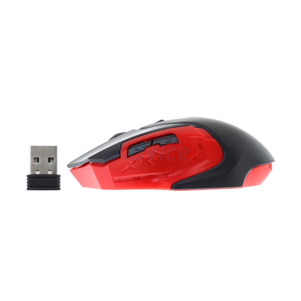 WIRELESS MOUSE SMILE SM820 BLACK/RED