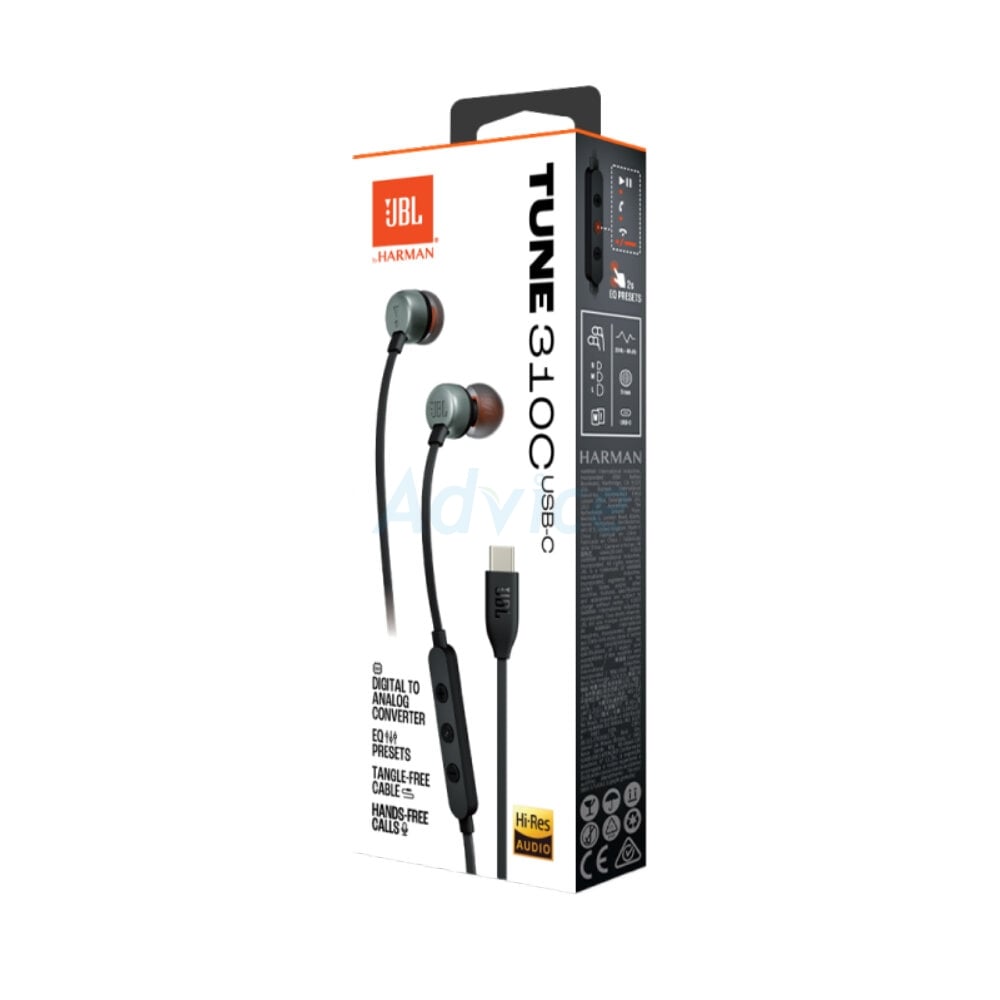 Small Talk Type-C Earphone JBL (T310C) Black