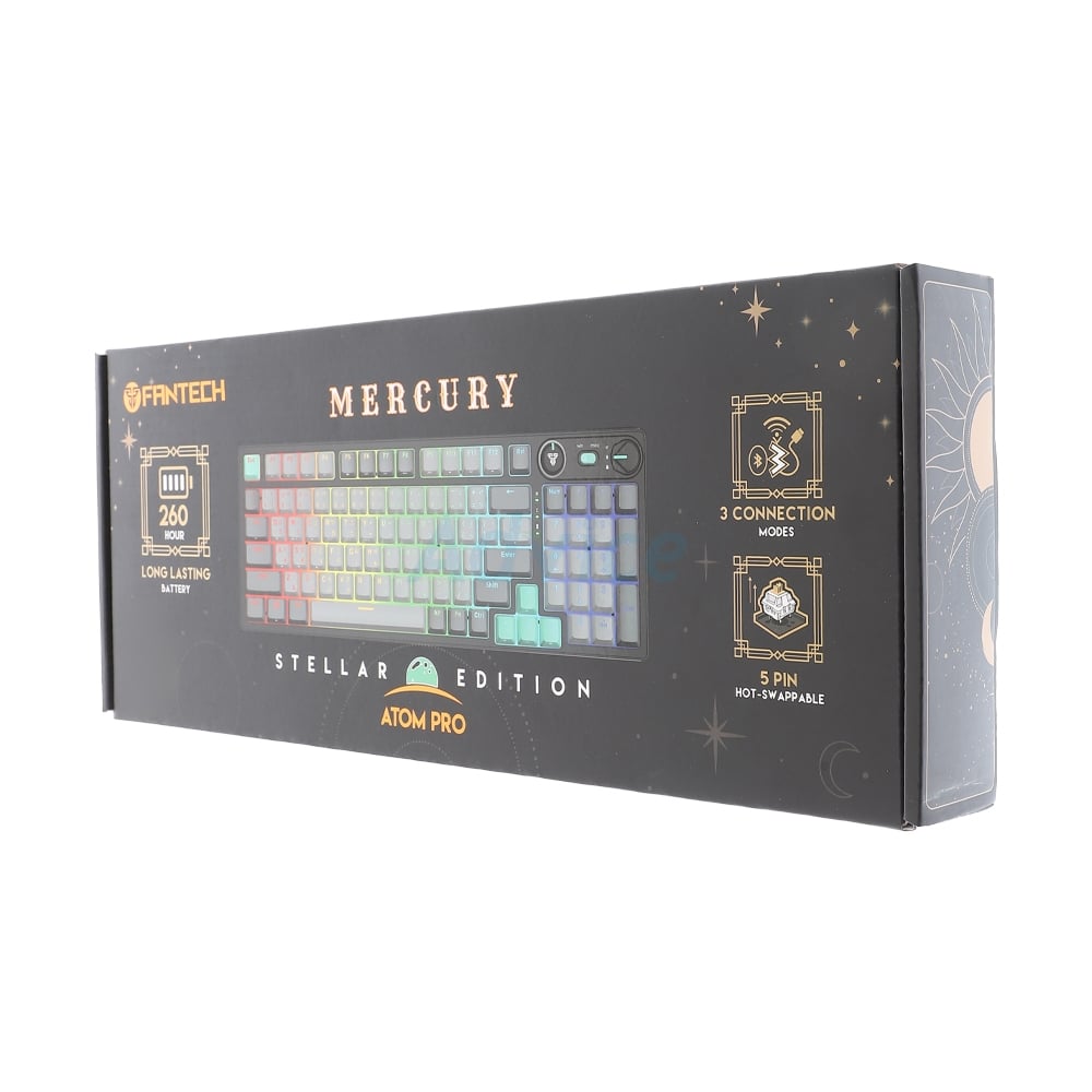 WIRELESS/BLUETOOTH KEYBOARD FANTECH MK914 BLACK - BLUE SWITCH