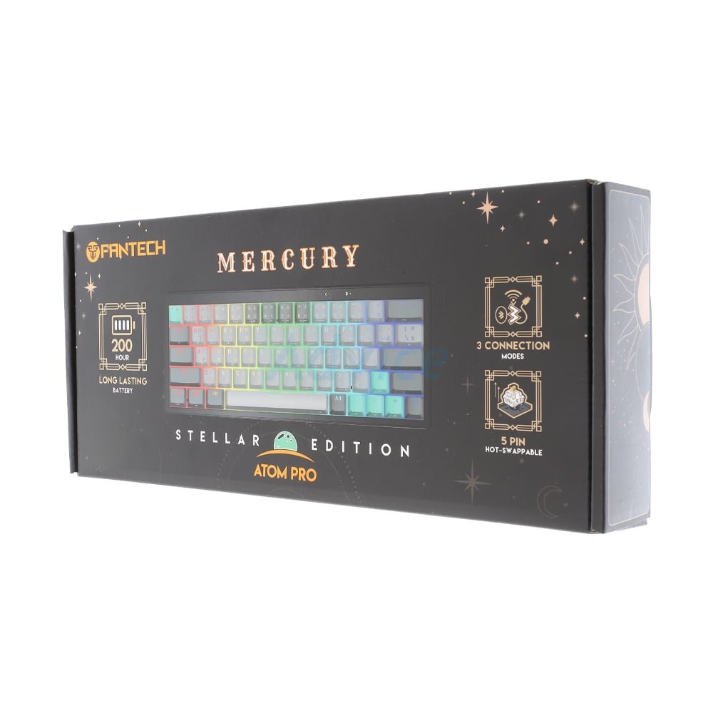 WIRELESS/BLUETOOTH KEYBOARD FANTECH MK912 BLACK - BLUE SWITCH