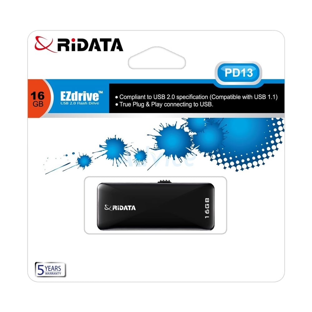 16GB Flash Drive RIDATA (PD13) Black