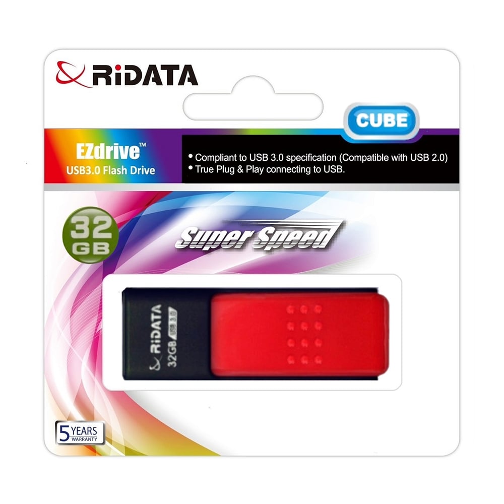 F/D. 32GB RIDATA (CUBE) Black/Red