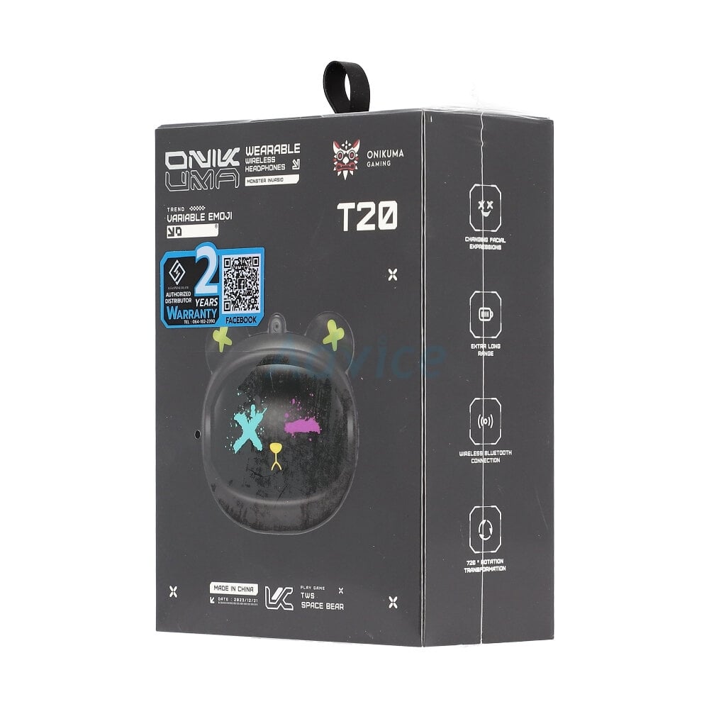 TRUE WIRELESS ONIKUMA T20 BLACK