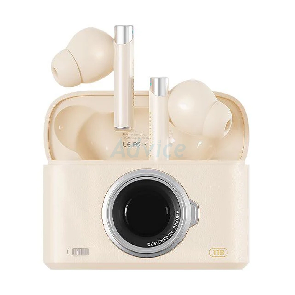 TRUE WIRELESS ONIKUMA T18 BEIGE