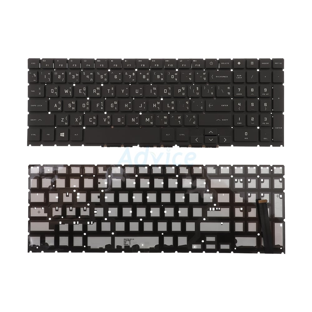 Keyboard HP Omen 15-EK มีไฟ มี Numpad (B) TH-EN | Advice จ.สระแก้ว สาขา ...