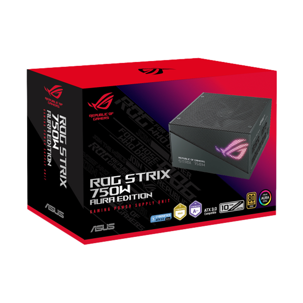 POWER SUPPLY (80+ GOLD) 750W ASUS ROG STRIX AURA GAMIN G750G