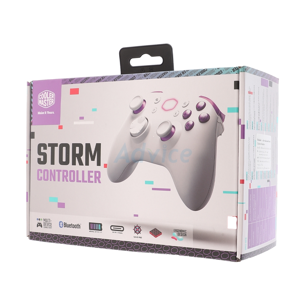 Controller Wireless/Bluetooth COOLER MASTER Storm Controller v1 White ...