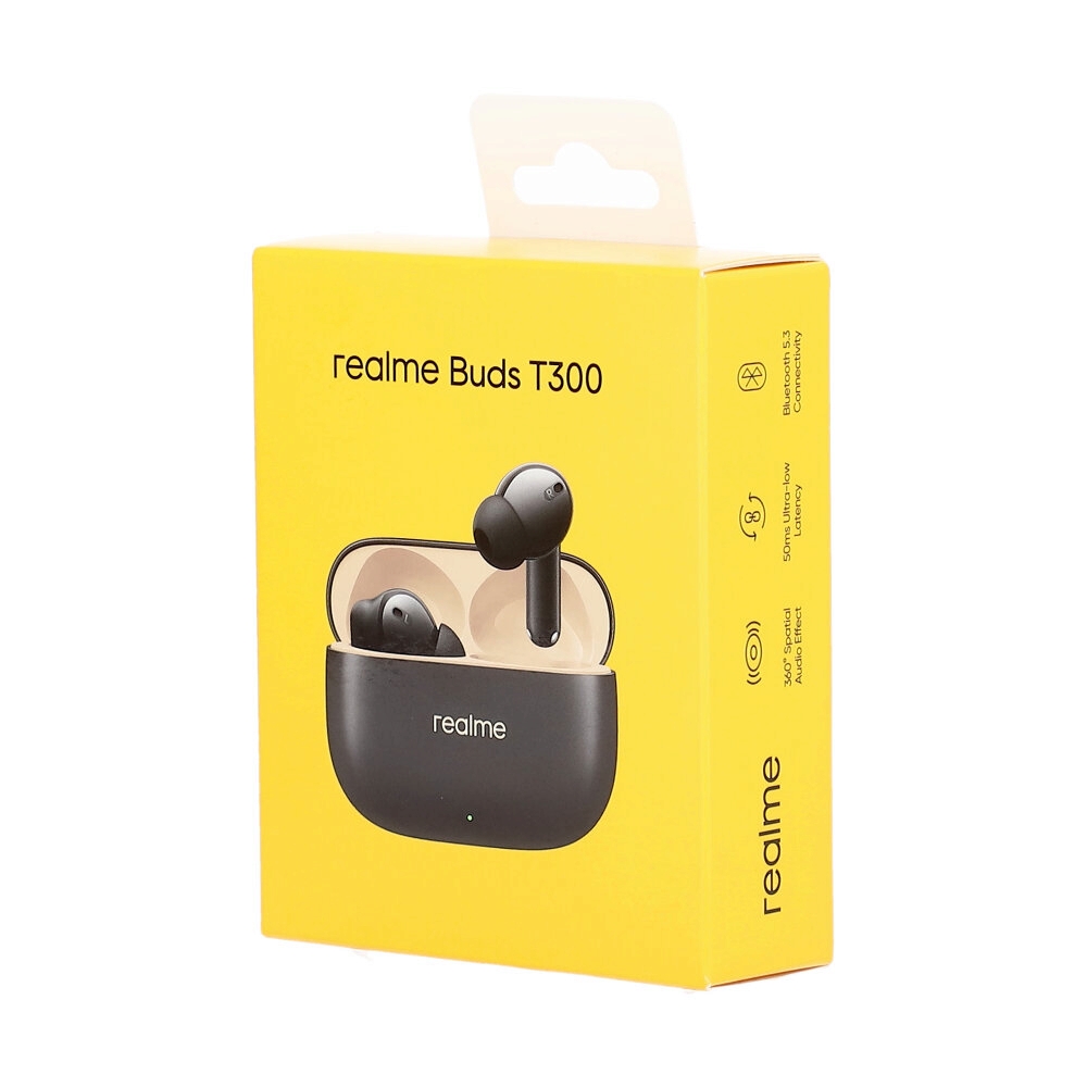 realme Buds T300 (RMA2302) Stylish Black