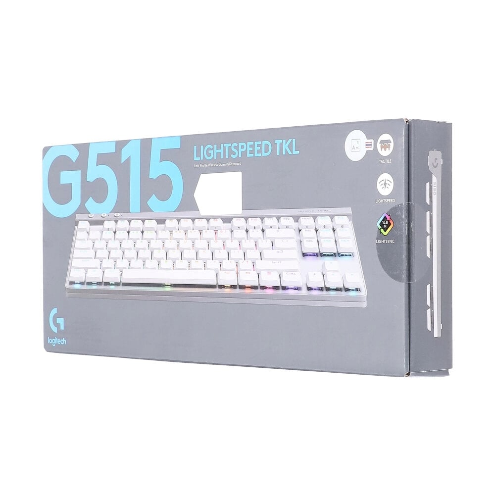 WIRELESS/BLUETOOTH KEYBOARD LOGITECH G515 LIGHTSPEED TKL WHITE
