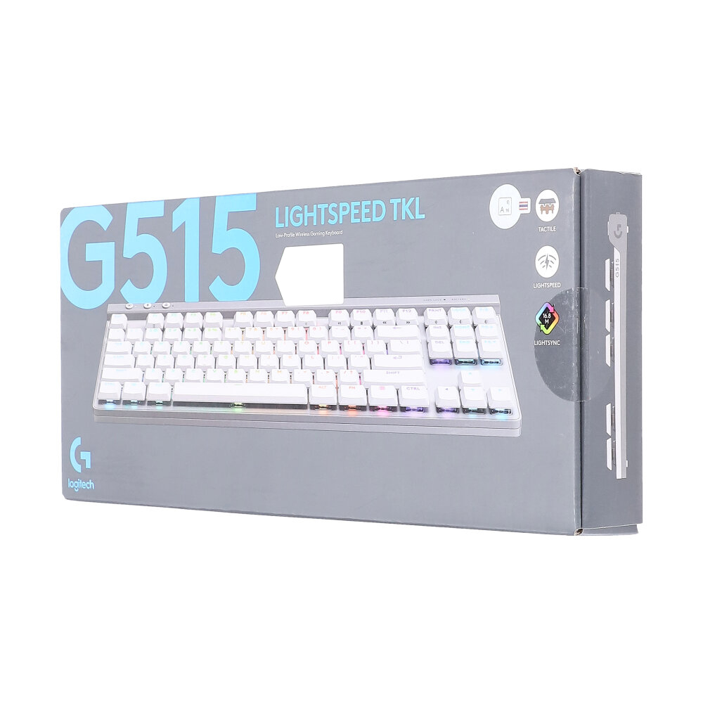KEYBOARD WIRELESS BLUETOOTH LOGITECH G515 LIGHTSPEED TKL WHITE (GL LOW ...