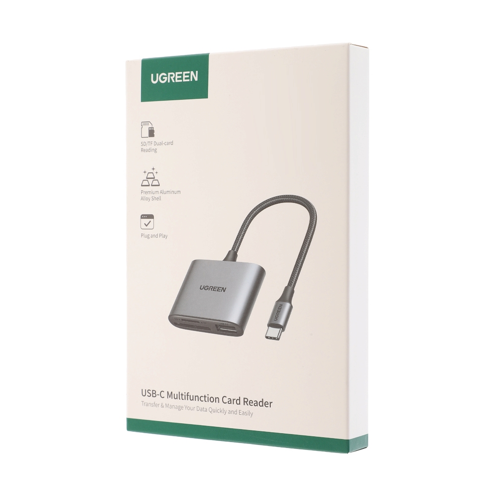 Ext.Card Reader All in 1 UGREEN (80798) Alu Gray