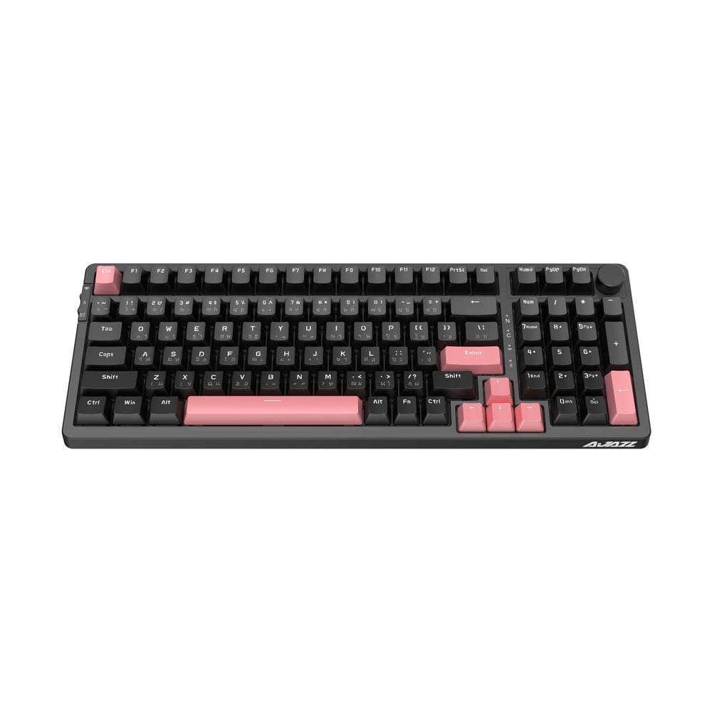 WIRELESS/BLUETOOTH KEYBOARD AJAZZ AK992 MURKY BLUSH - RED SWITCH