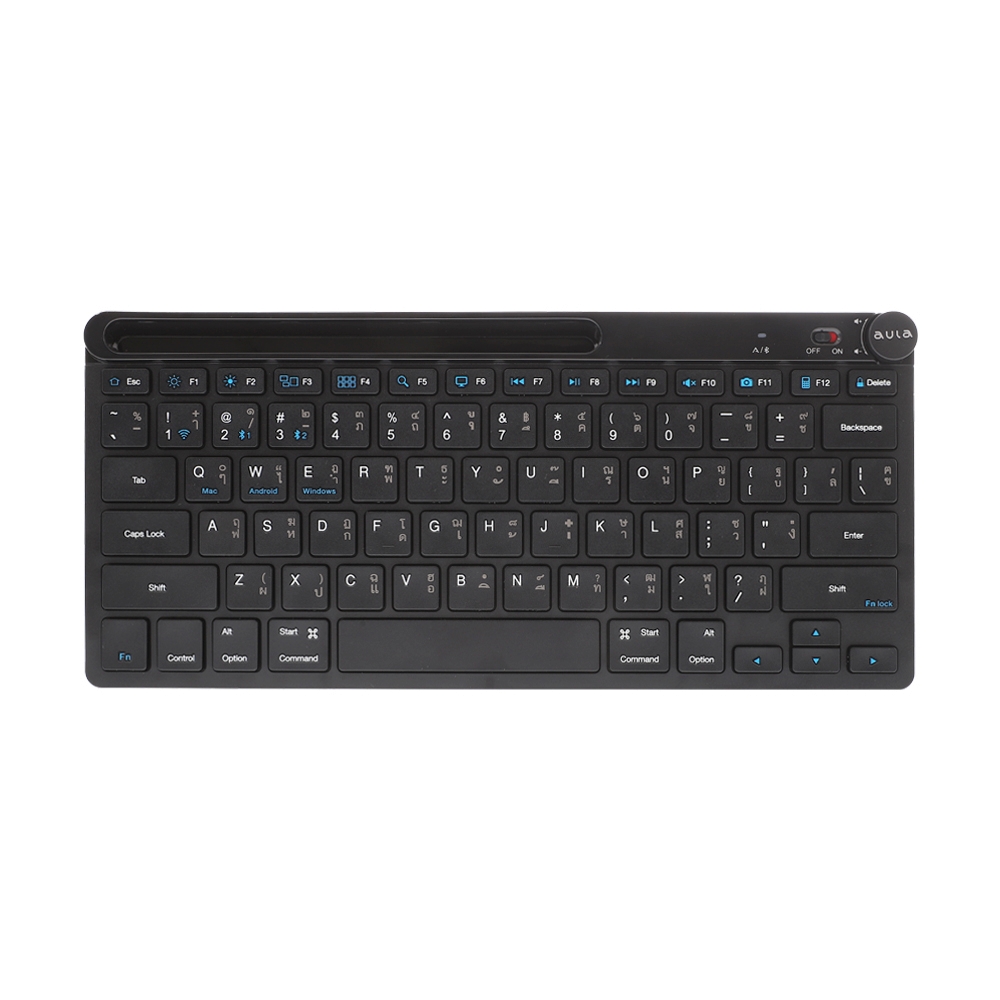 BLUETOOTH/WIRELESS KEYBOARD AULA AK205A BLACK