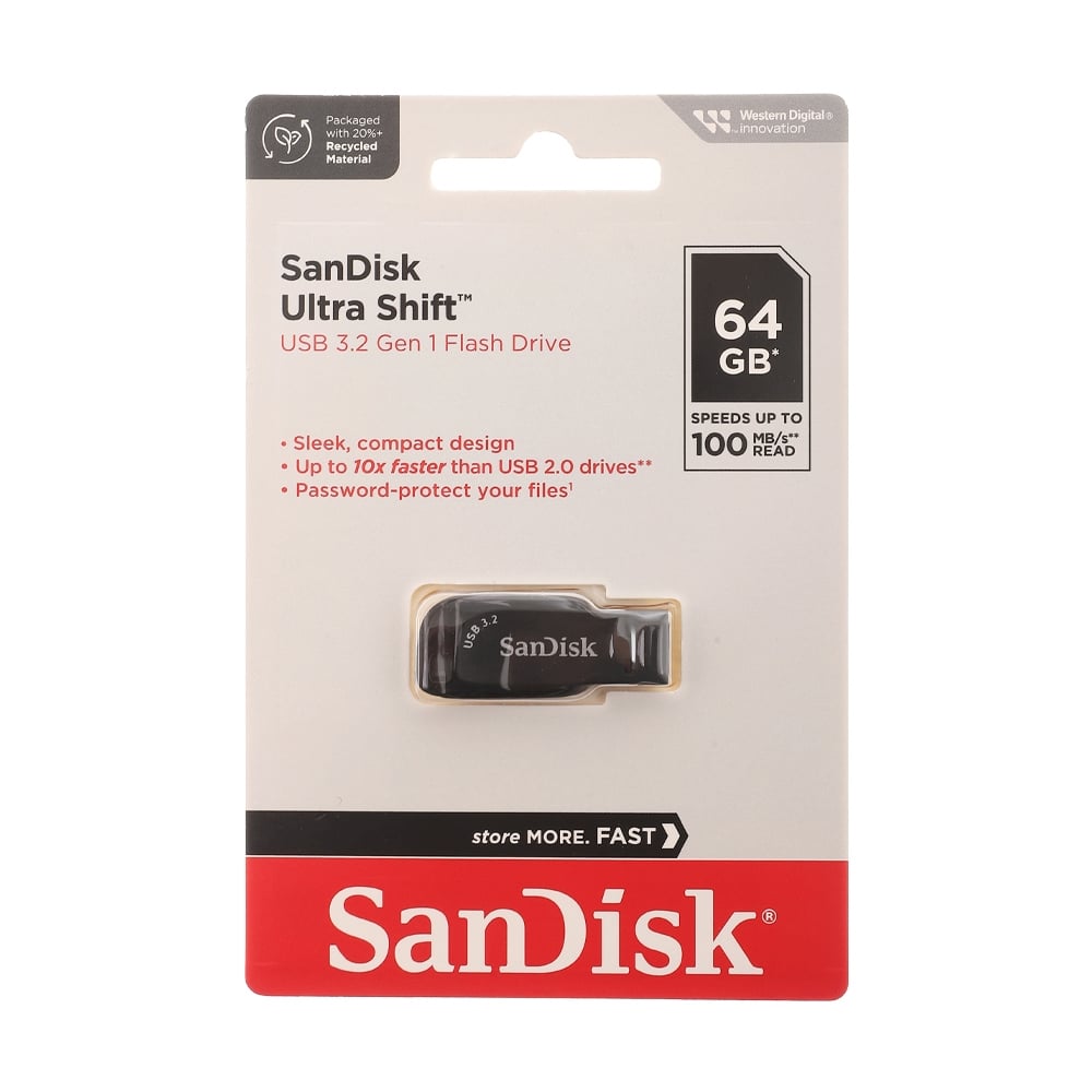 64GB Flash Drive SANDISK Ultra Shift (SDCZ410) Black