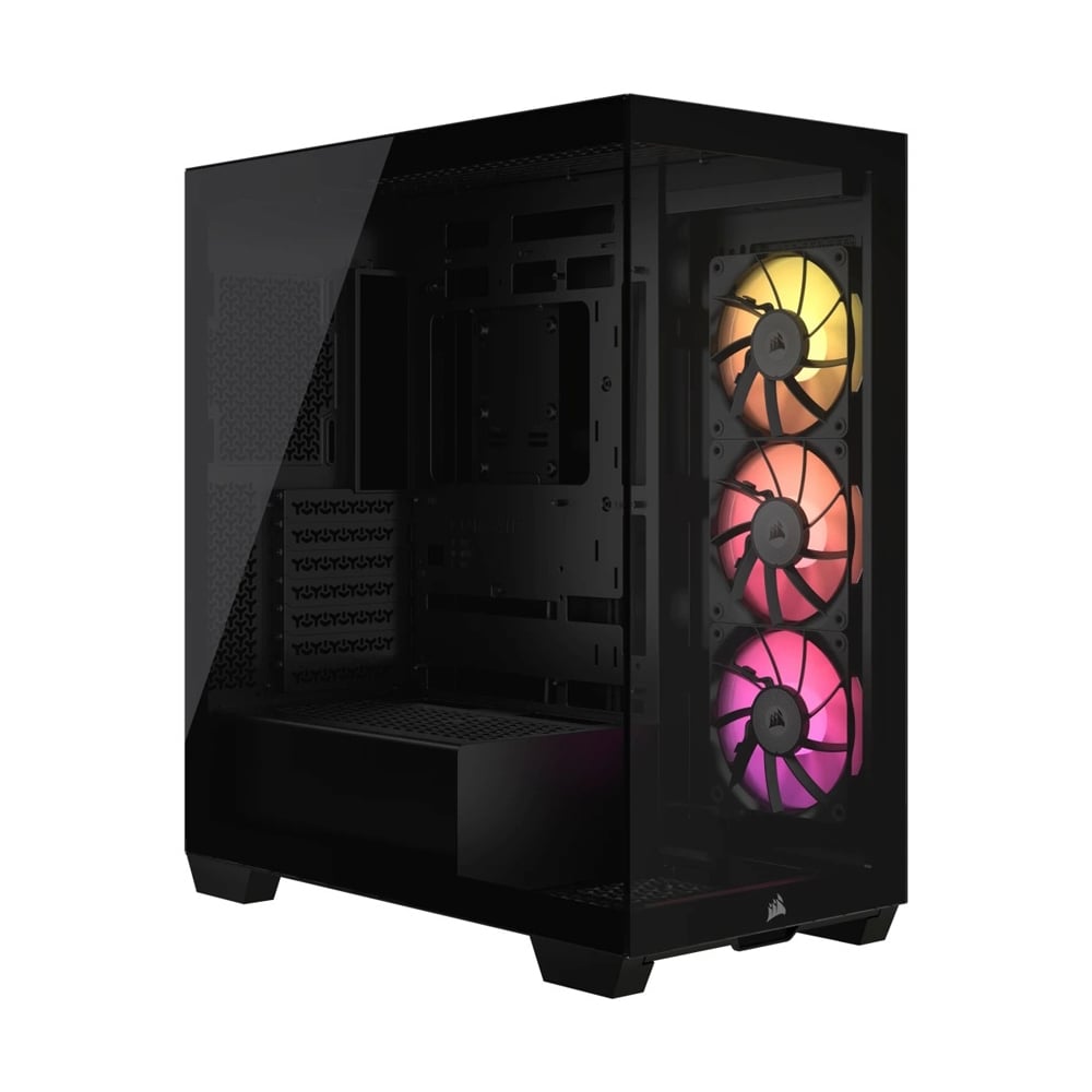 ATX (NP) CORSAIR 3500 RGB Tempered Glass (Black) (CC-9011278-WW ...