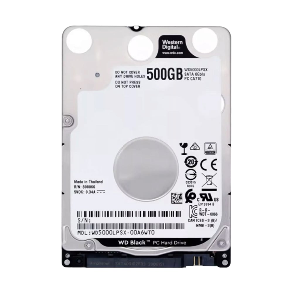 500 GB HDD (NOTEBOOK) WD BLACK (7200RPM, SATA-3, WD5000LPSX)