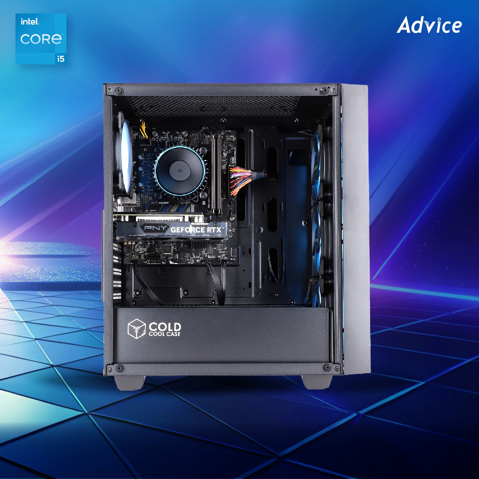 คอมประกอบ Advice : Computer Set intel #i304 i5 12400F RTX3050 6GB PNY DUAL FAN (D6)