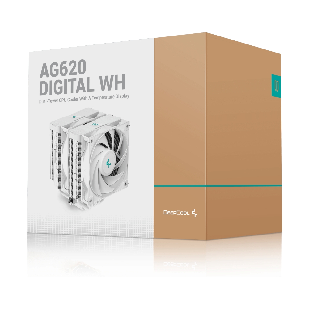 CPU Cooler DEEPCOOL AG620 DIGITAL (WHITE)