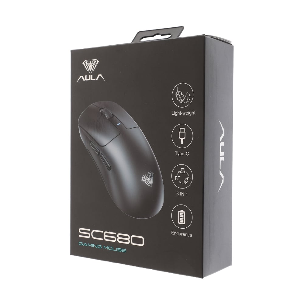 WIRELESS MOUSE AULA SC680 WHITE