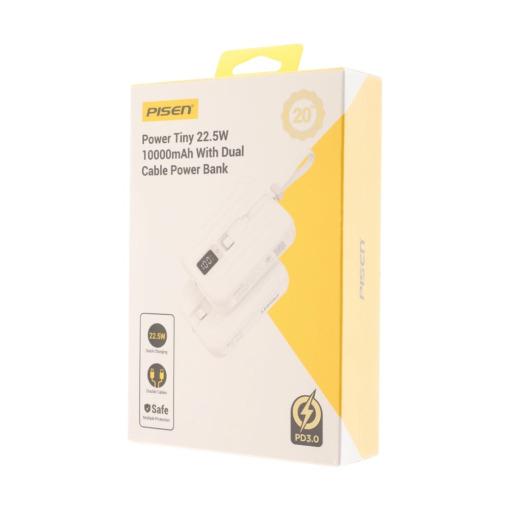 POWER BANK 10000 mAh PISEN (TS-D326) White
