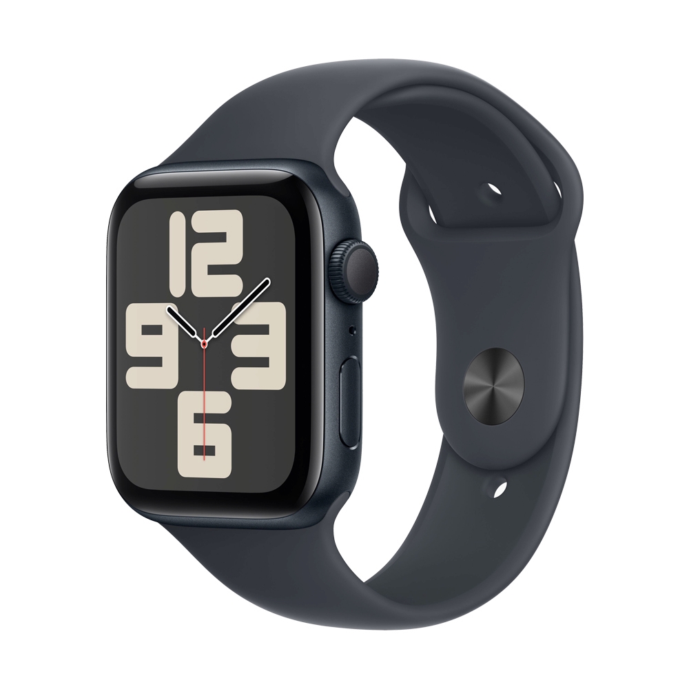 Apple Watch SE GPS 44mm Midnight Aluminium Case with Midnight Sport ...