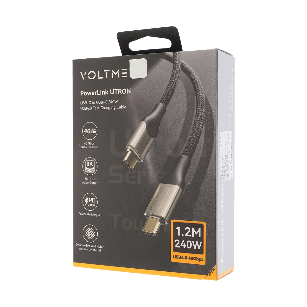 1.2M Cable Type-C To Type-C VOLTME (240W, C2198) Black