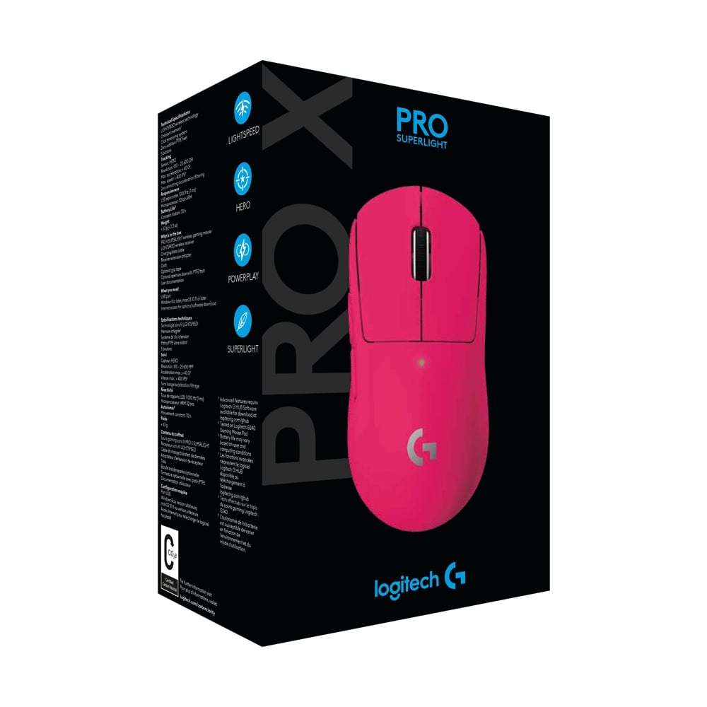 WIRELESS MOUSE LOGITECH G PRO X SUPERLIGHT 2 DEX MAGENTA