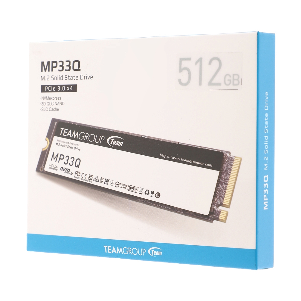 SSD M.2 PCIe 512.GB (5Y) TEAM MP33Q (TM8FF2512G0C101)