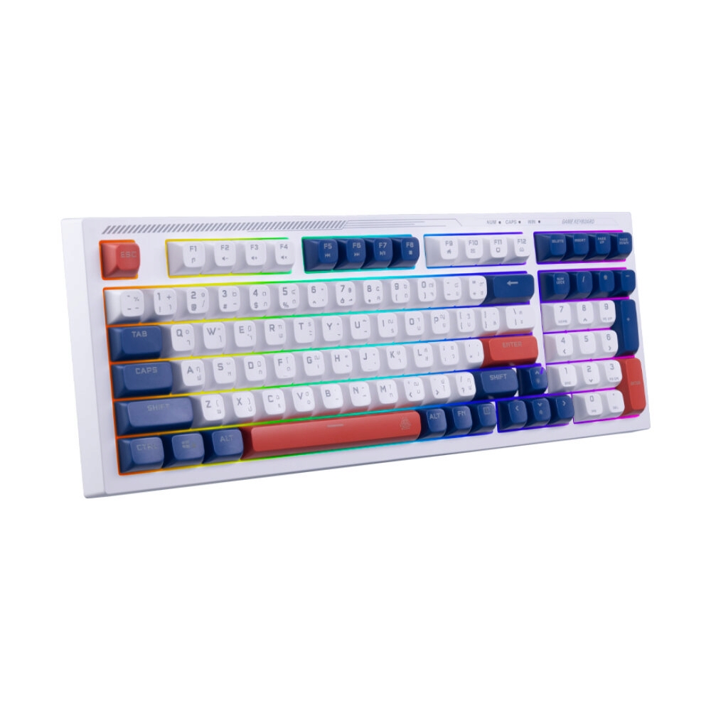KEYBOARD EGA TYPE K10 WHITE/BLUE