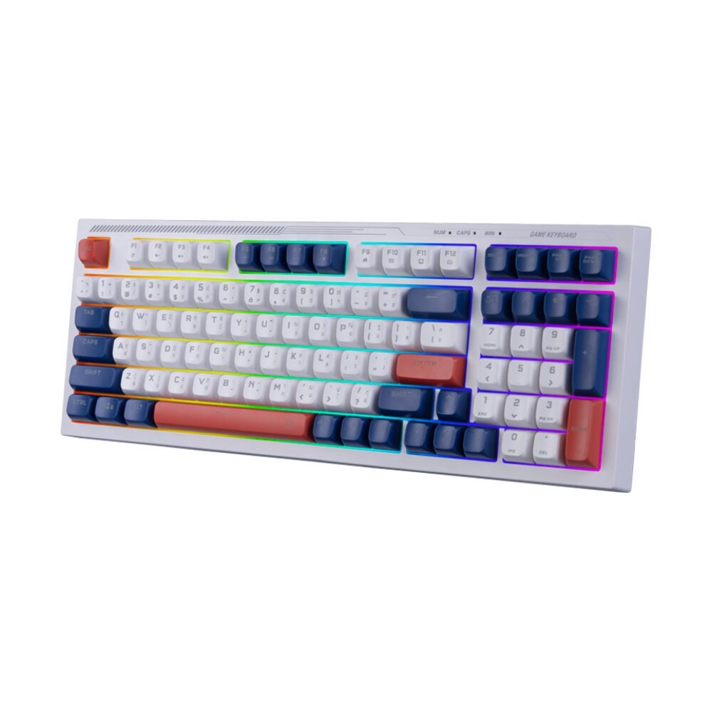 KEYBOARD EGA TYPE K10 WHITE/BLUE