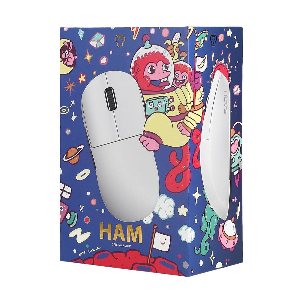 MOUSE WIRELESS SARU MXB1 (WHITE)