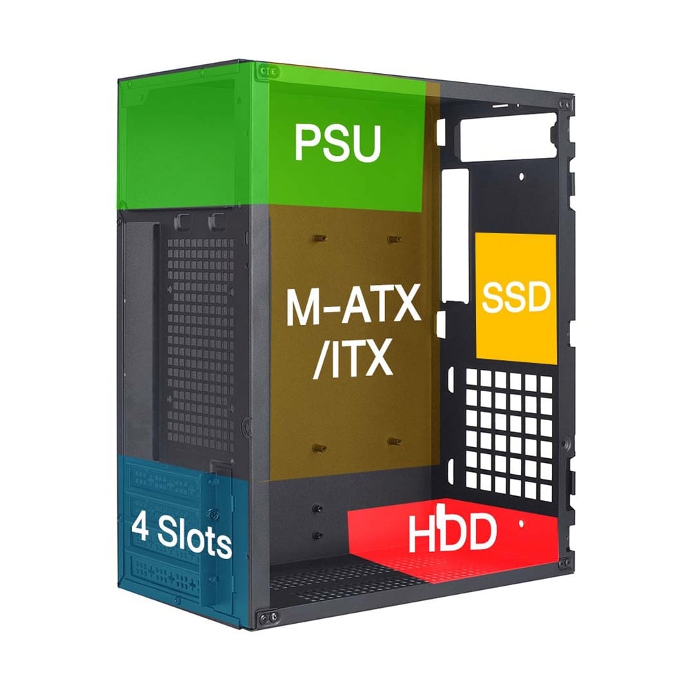 mATX CASE (NP) CUBIC AXIS BLACK | Advice จ.พัทลุง สาขา U051 (เยื้อง ...